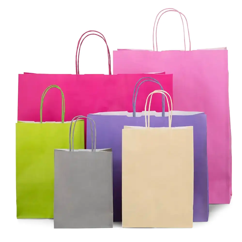 Coloured Paper Bags | Retail Packaging | Carrier Bag Shop