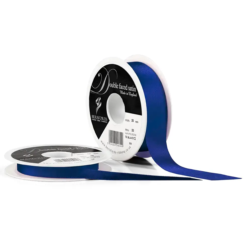 Royal Blue Double Satin Ribbons | Elegant Ribbons | Carrier Bag Shop